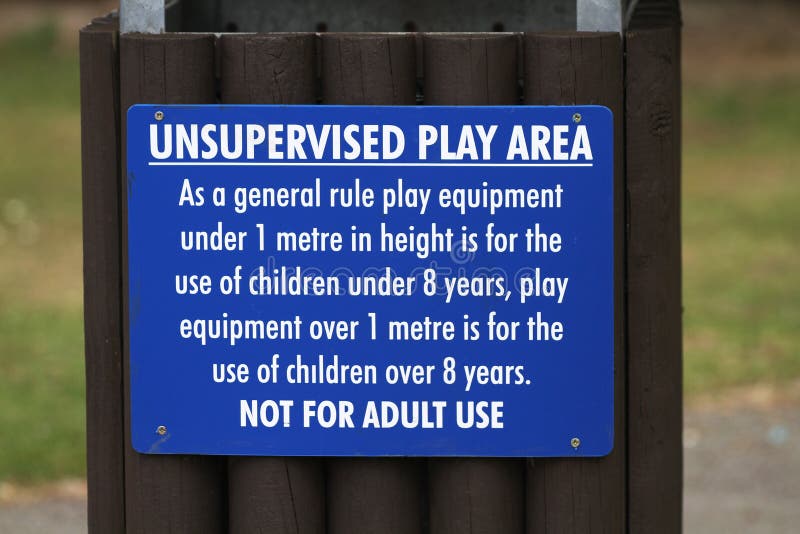 Play area warning sign. stock photo. Image of holiday - 30956084