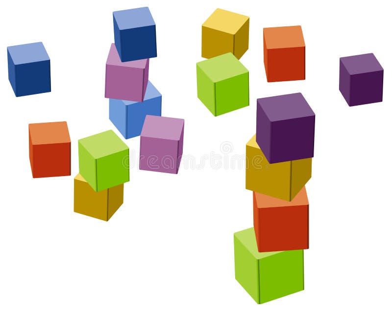 Color Blocks Clip Art Illustration Vector Isolated Stock Vector ...