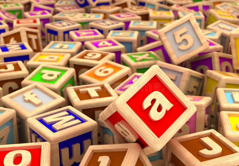 Play Blocks stock illustration. Illustration of horizontal - 26831260