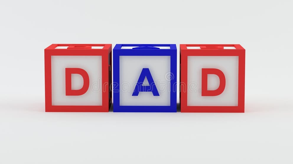 Play blocks - Dad stock illustration. Illustration of object - 28856805