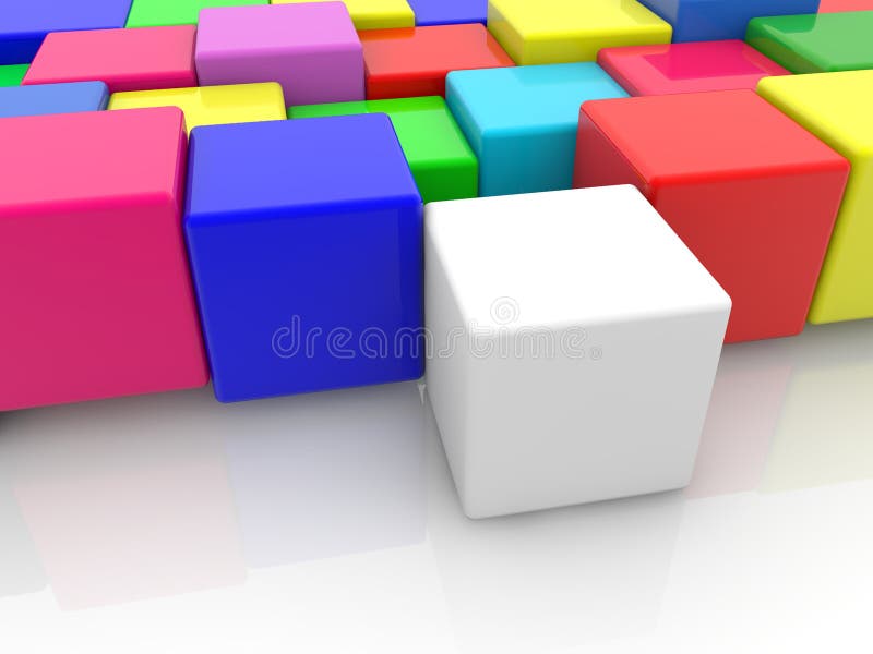 Play Blocks of Different Colors are Stacked at Different Heights Stock ...
