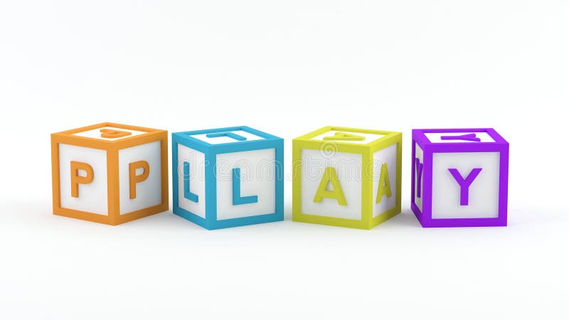 Play Blocks - play stock illustration. Illustration of game - 29190663