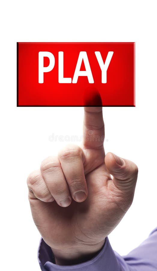 Play button stock photo. Image of male, control, button - 22547522
