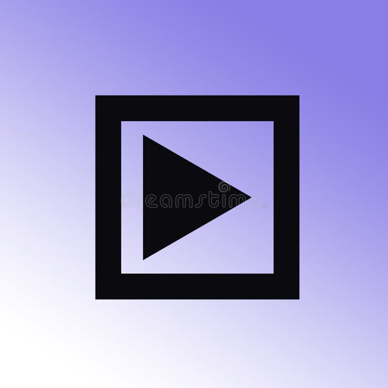 Audio Video Player Buttons Blue Stock Vector - Illustration of device ...