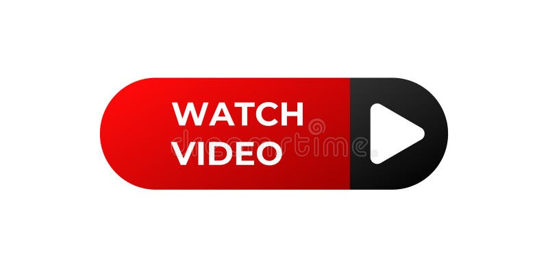 Play Button Banner Icon. Red Play Button. Stock Vector - Illustration ...