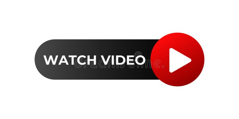 Play Button Banner Icon. Red Play Button. Stock Vector - Illustration ...