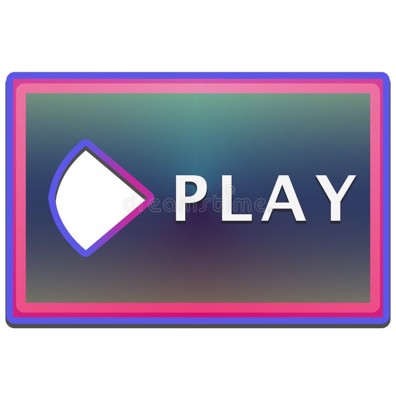 Play button stock illustration. Illustration of arrow - 91448502