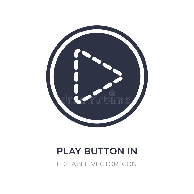 Play Round Button Icon. Isolated Play Round Button Icon Vector ...
