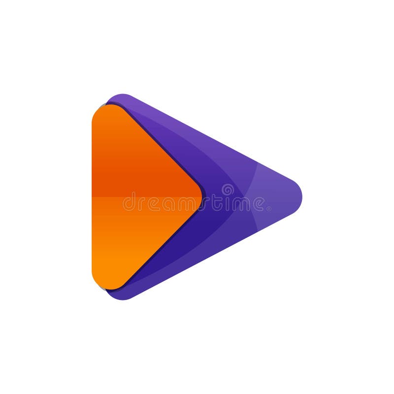 Play Button Colorful Vector Design Template Illustration Stock Vector ...