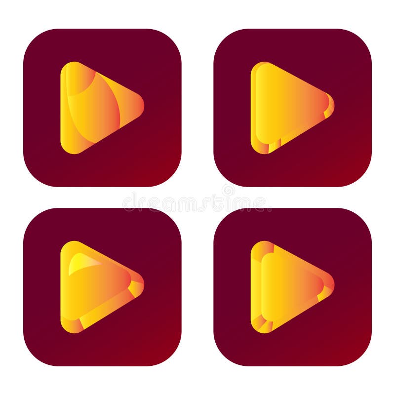 Play button design vector stock vector. Illustration of media - 228033691