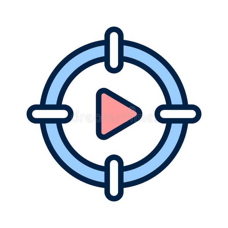 Play Button Icon for Accessing Instructional or Tutorial Videos Stock ...