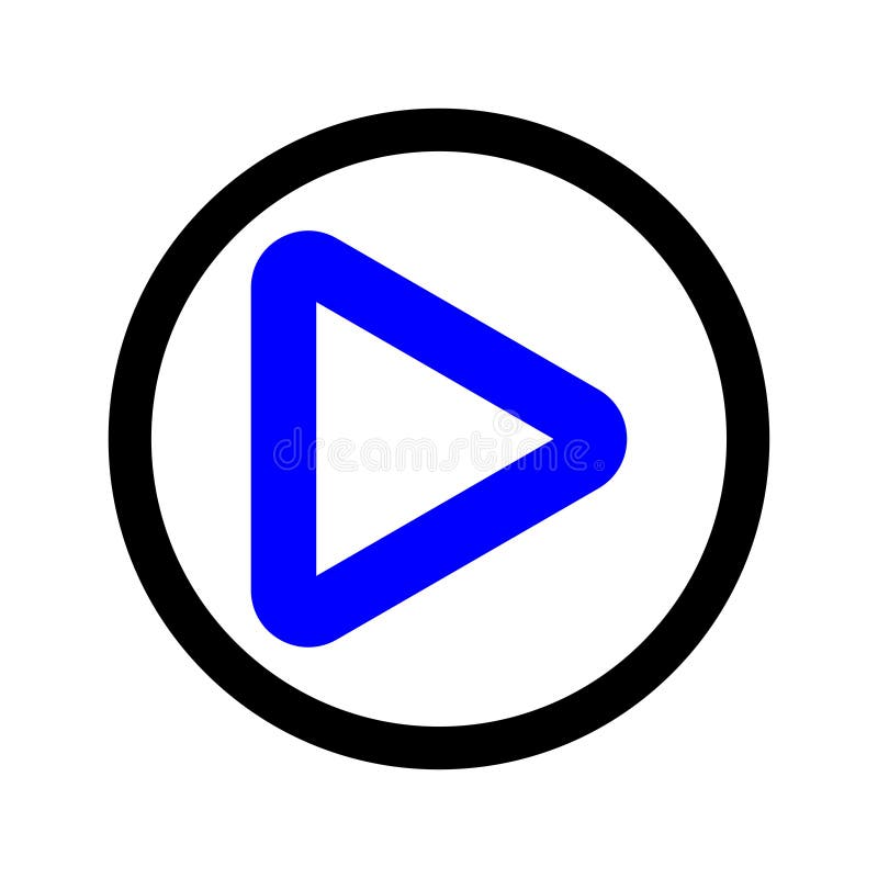 Play button icon stock vector. Illustration of digital - 198588959