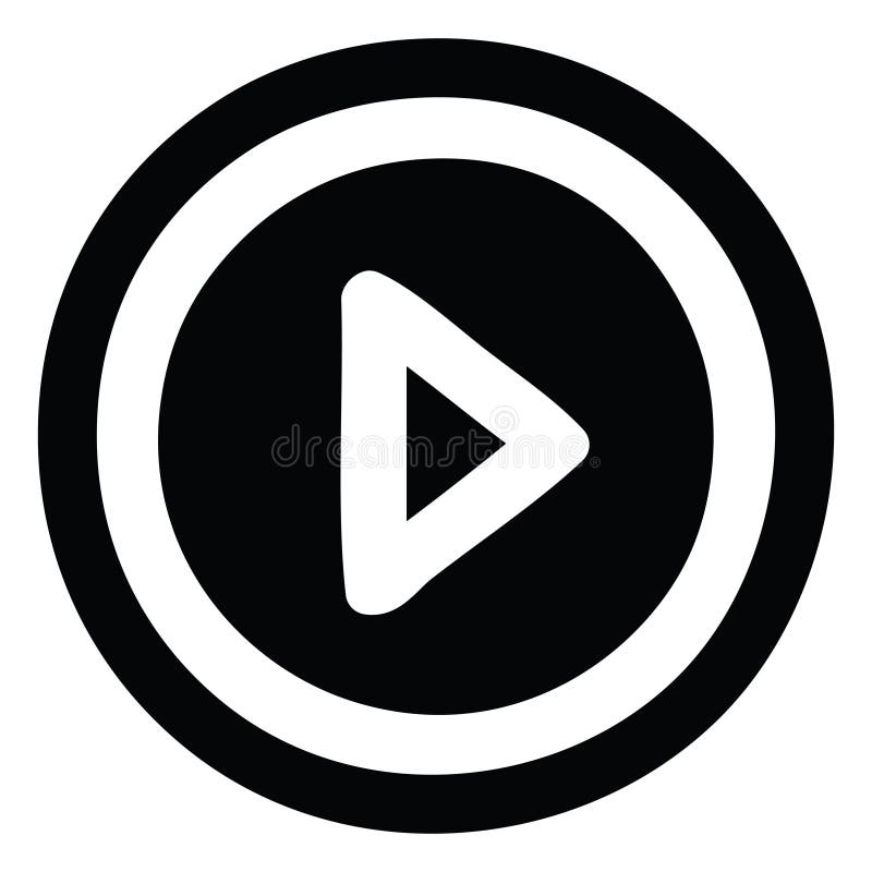 Play button icon stock vector. Illustration of element - 147728991