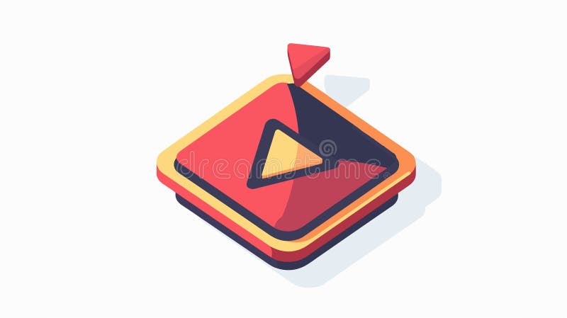 Multimedia Play Button Icon for Creative Projects and Design ...