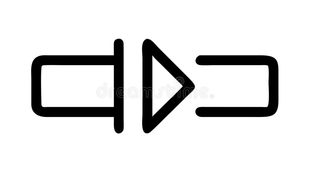 Play Button Icon. Start, Media Playback, Forward, Vector Design ...