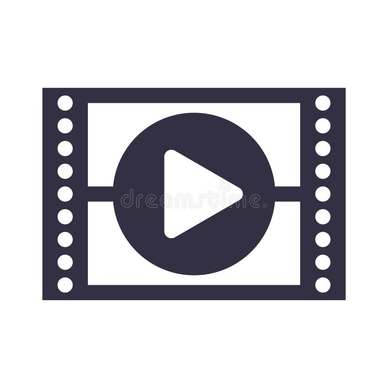 Play Button Icon. Music and Video Forward Click Shape Symbol. Push ...