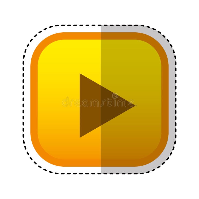 Play button interface icon stock illustration. Illustration of active ...