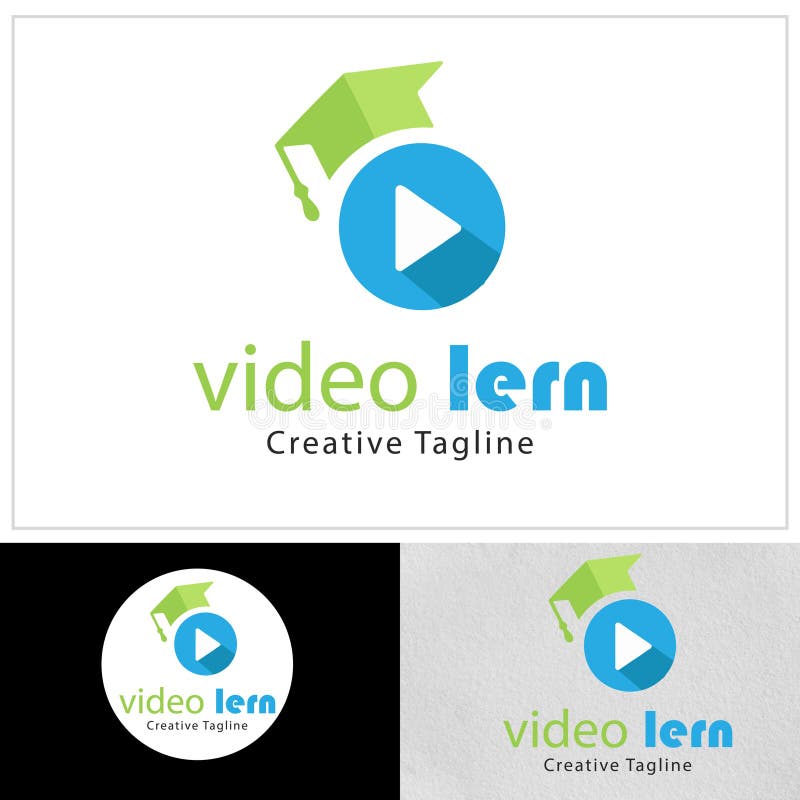 "Play Button Learn & Education Logo – Innovative and Engaging Design ...
