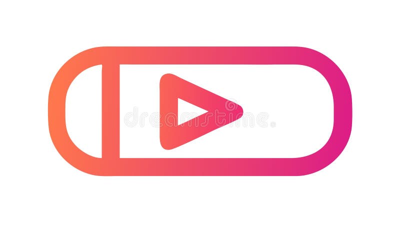 Play Button Media Icon, Video Stream Start, Vector Design Generative AI ...