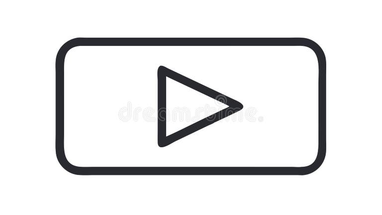 Play Button Media Player Start Control Icon, Vector Design Generative ...