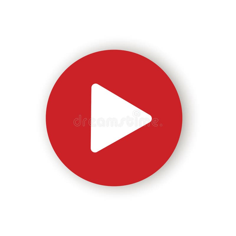 Play Button in Modern Style. Cursor Sign. Ui Icon. Vector Illustration ...