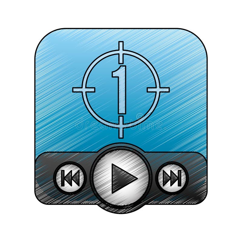 Play button recorder icon stock vector. Illustration of editor - 91303729