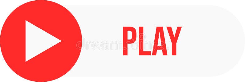 Play Button. Button for Play. Red Play Button with Text. Stock Vector ...