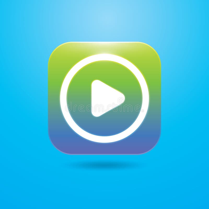 Play Button. Vector Illustration Decorative Background Design Stock ...