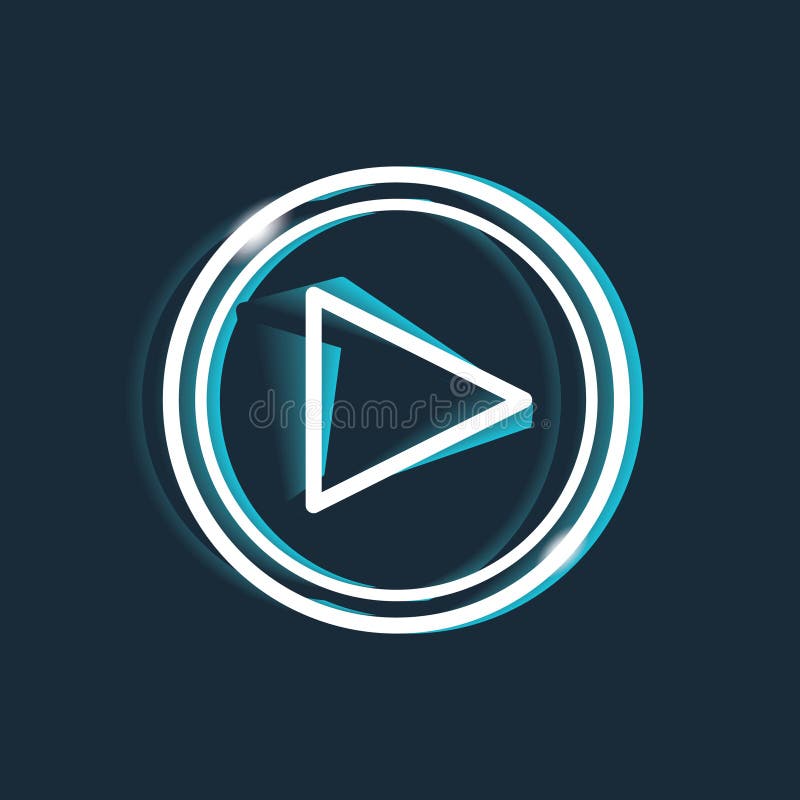 Play Button. Vector Illustration Decorative Design Stock Illustration ...