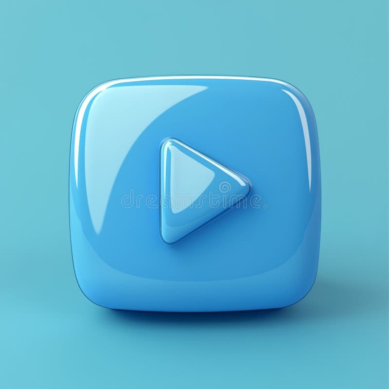 Play Button stock illustration. Illustration of render - 334816966