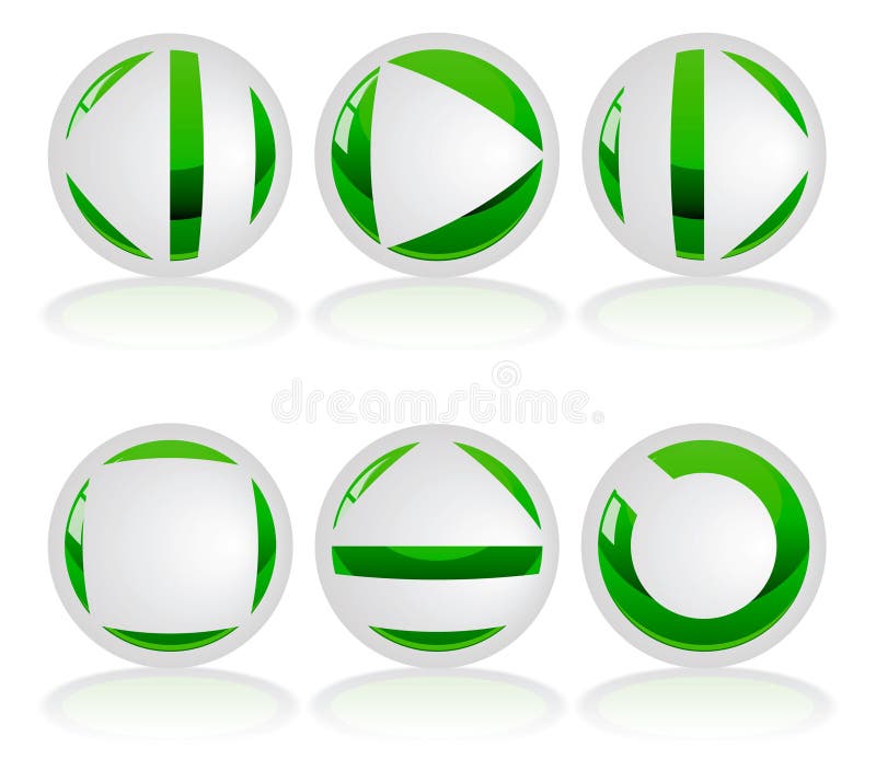 Play buttons stock vector. Illustration of pause, button - 13583856