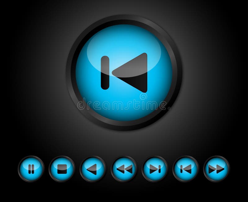 Play buttons stock vector. Illustration of play, mark - 27190829