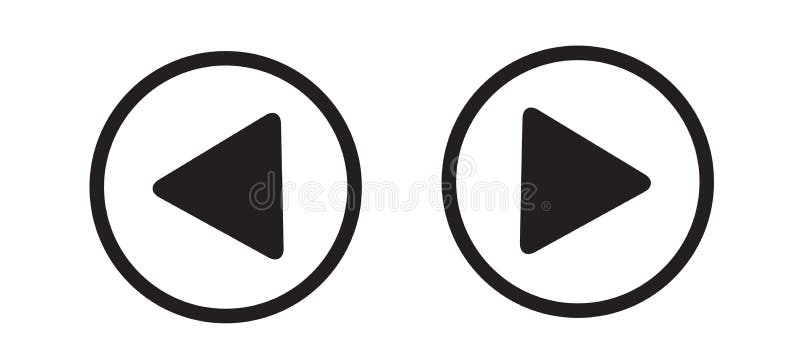 Navigation Buttons Forward Backward Stock Illustrations – 255 ...