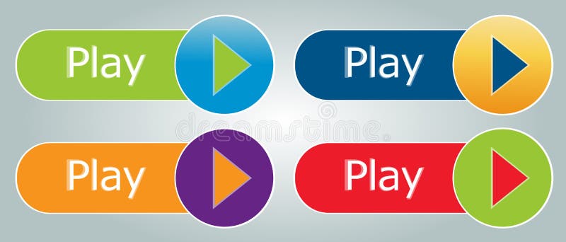 Download buttons stock illustration. Illustration of colorful - 48094105