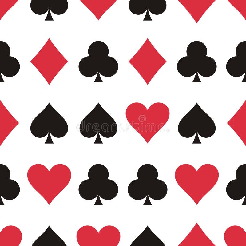 Play Cards Pattern Stock Vector - Image: 40159142