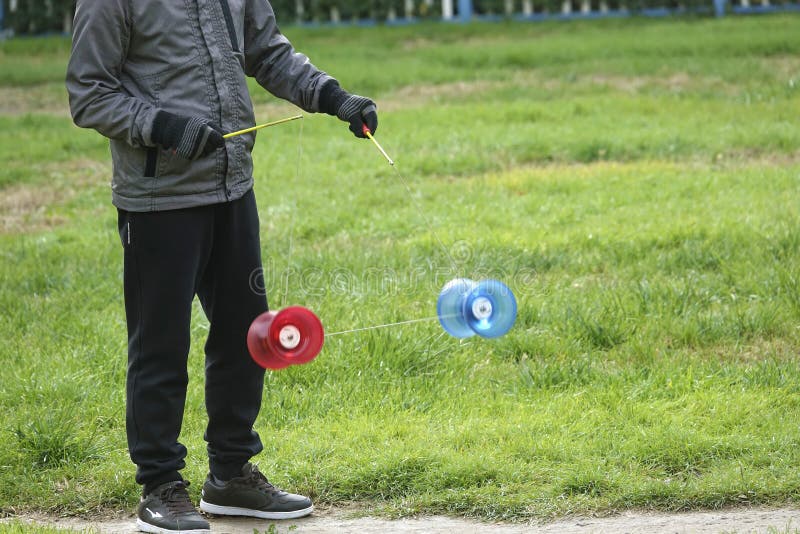 Play diabolo editorial photo. Image of game, colored - 79769006