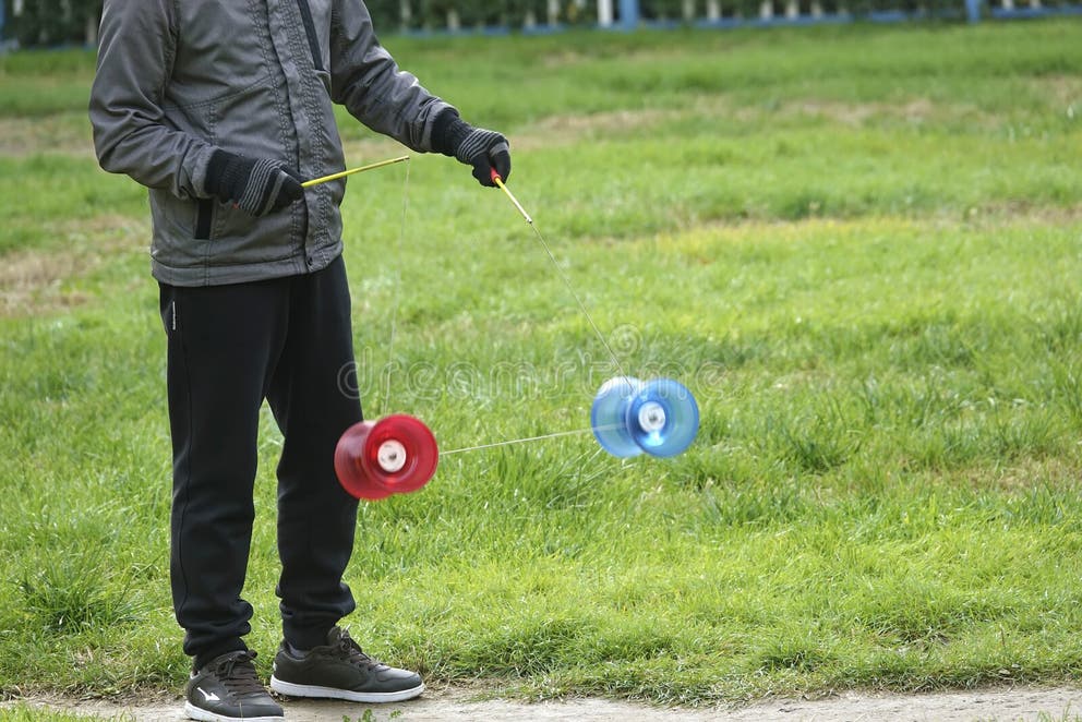 Play diabolo editorial photo. Image of game, colored - 79769006