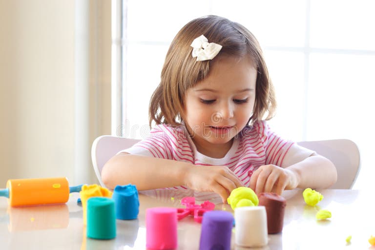 Play dough game stock image. Image of multicolored, focus - 12429807