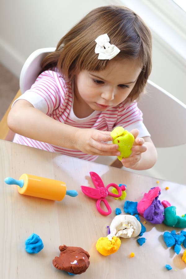 Play dough game stock image. Image of modeling, playing - 12429837