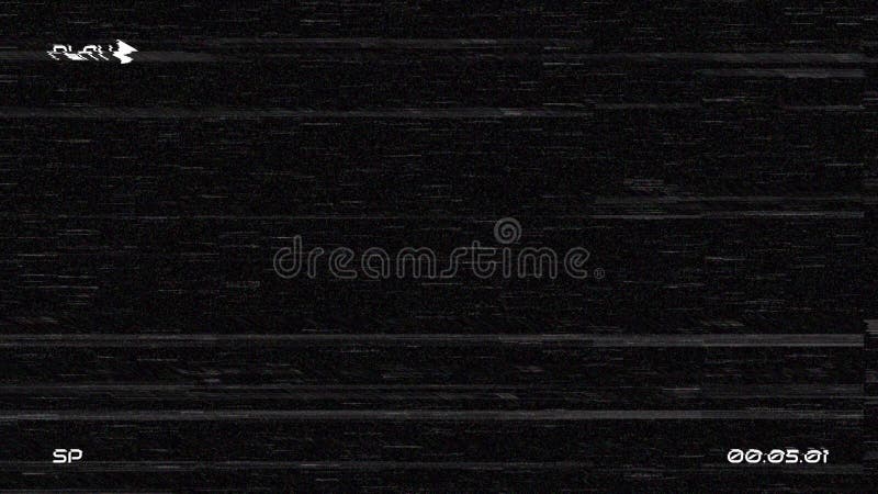 Play Effect in VHS. Overlay Noise Artifacts Tv Screen No Signal, Defect ...