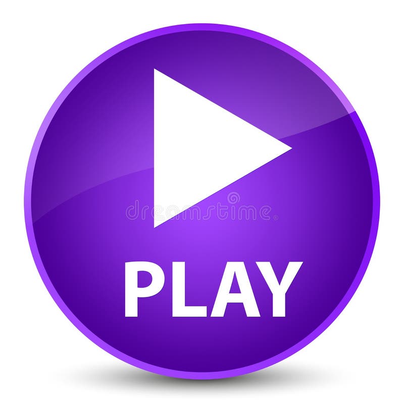 Play Elegant Purple Diamond Button Stock Illustration - Illustration of ...