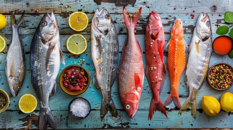 A Play of Flavors: a Culinary Masterpiece with a Variety of Fish ...