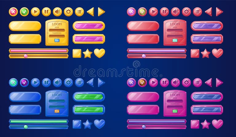 Music Game Ui Design Stock Illustrations – 898 Music Game Ui Design ...