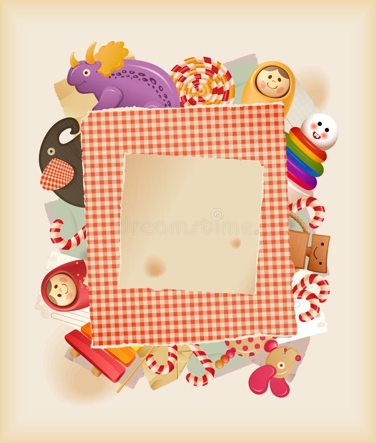 Play the Game. Toy & Paper Stock Vector - Illustration of doll, paper ...