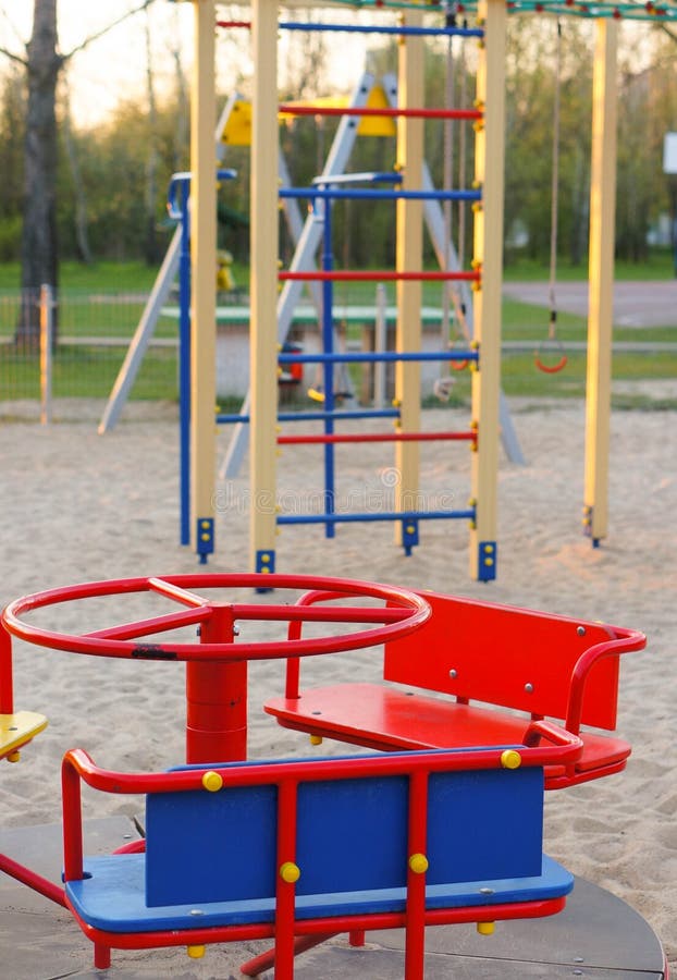 Play ground stock image. Image of park, roundabout, ground - 56273407