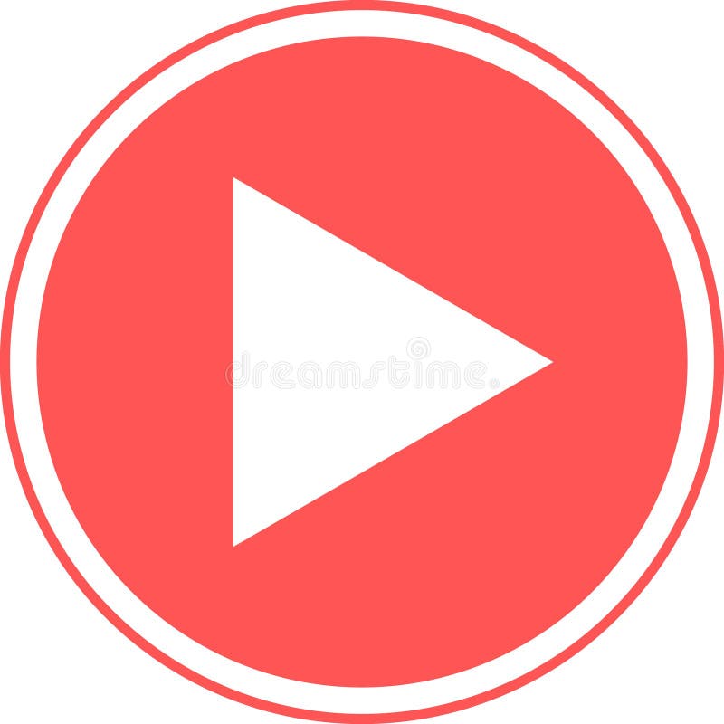 Play Icon, Play Button, Start Button with Outlines Stock Vector ...