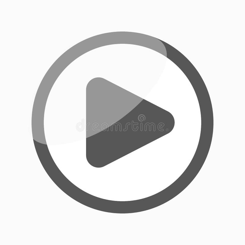 Play Icon / Button stock vector. Illustration of music - 78771319