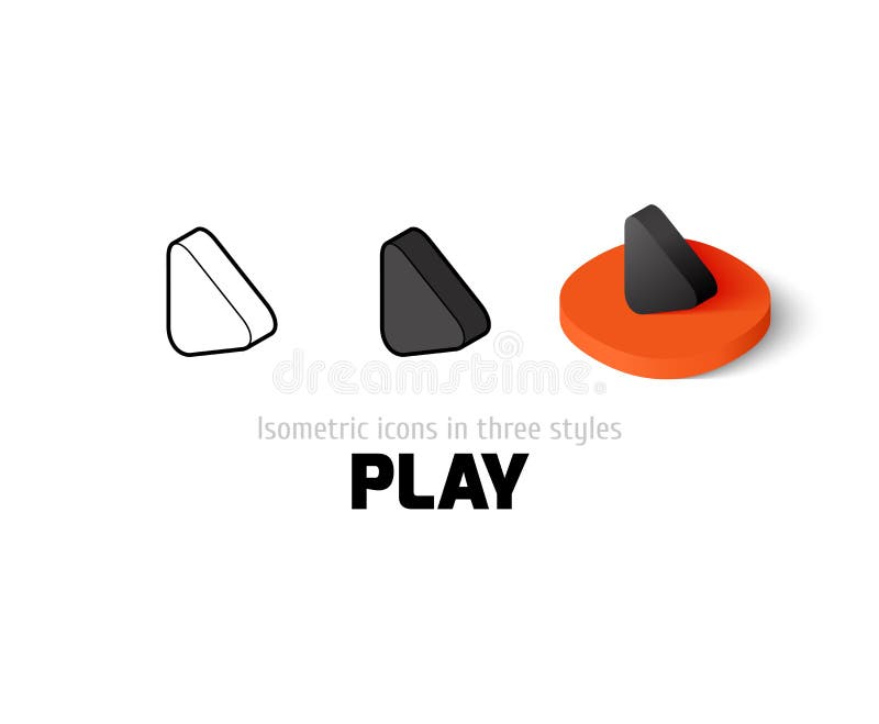 Play Icon in Different Style Stock Vector - Illustration of arrow ...