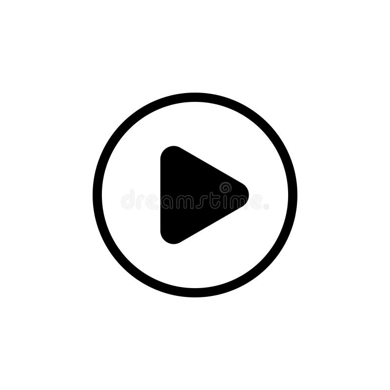 Play Icon Set. Video Play Button Vector Symbol. Start Playing Audio ...