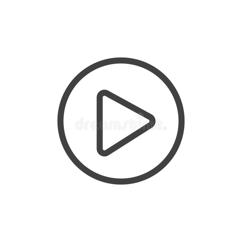 Play Icon Set. Video Play Button Vector Symbol. Start Playing Audio ...